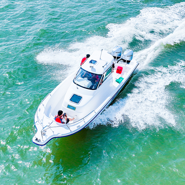 30 Foot 9.18 Meters Fiberglass Fishing Boats with Cabin for 10 People ...